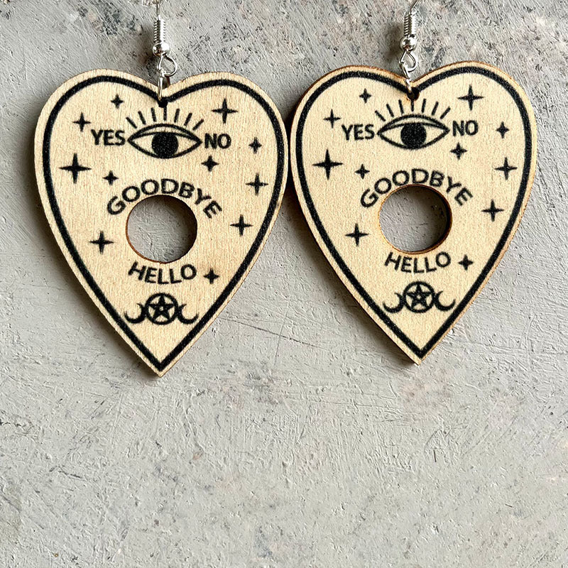 "Ouija" Enchanted Planchette Earrings – Nicoletta Carlone