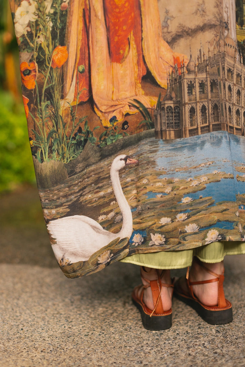 "Secret Garden" Kimono with Swan – Nicoletta Carlone