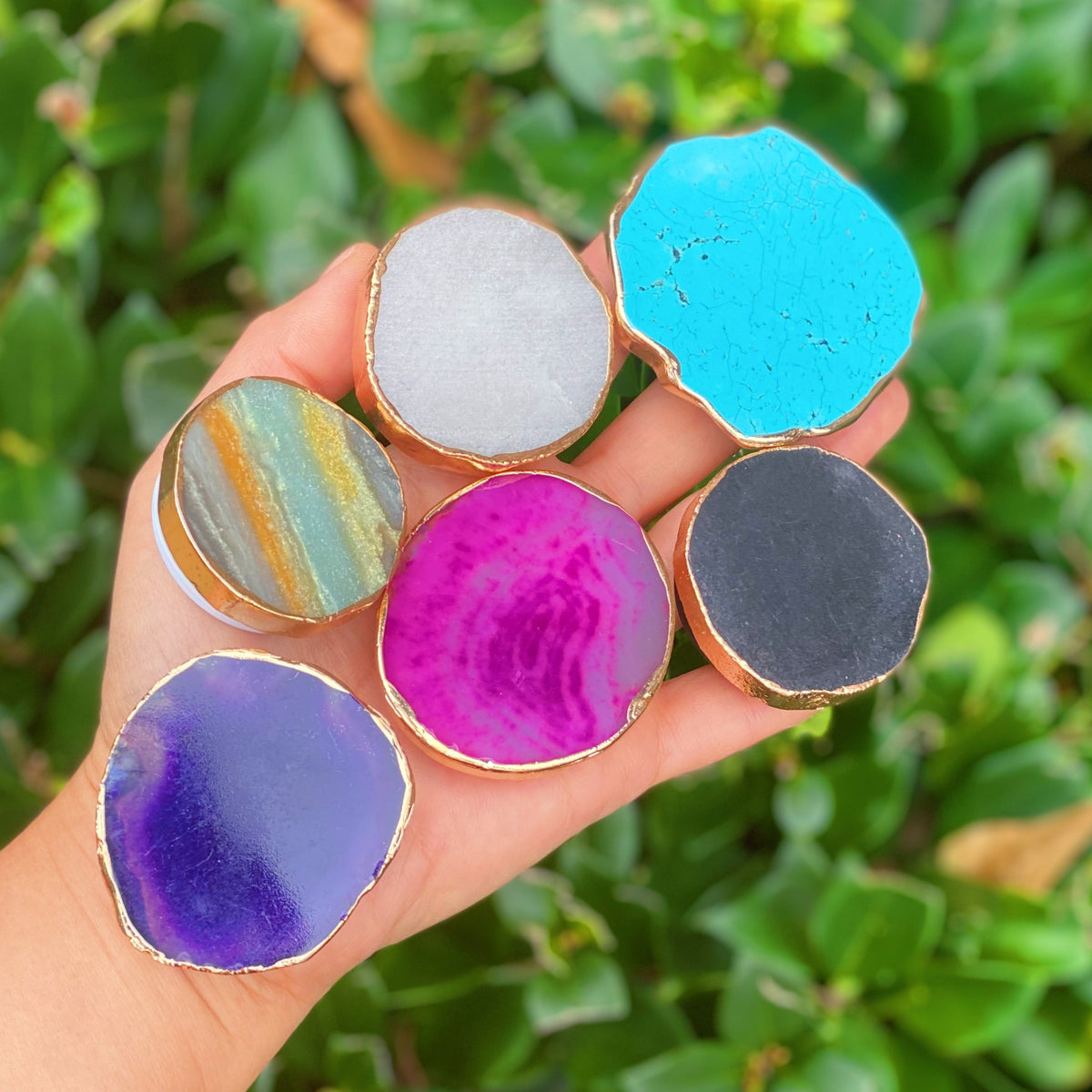 Golden Edge Natural Stone Device Grip – Nicoletta Carlone