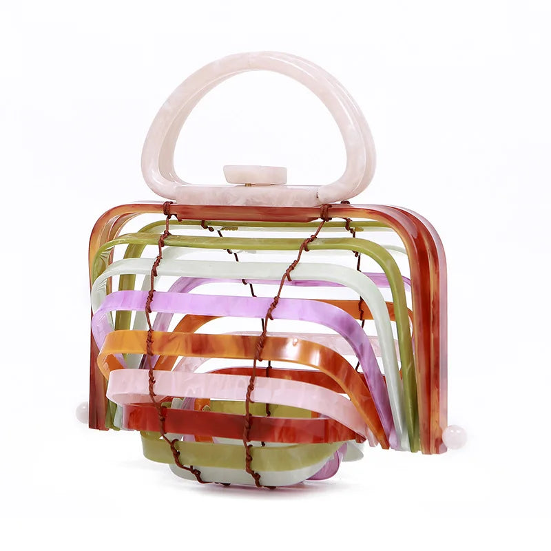 "Garbo" Acrylic Folding Handbag – Nicoletta Carlone