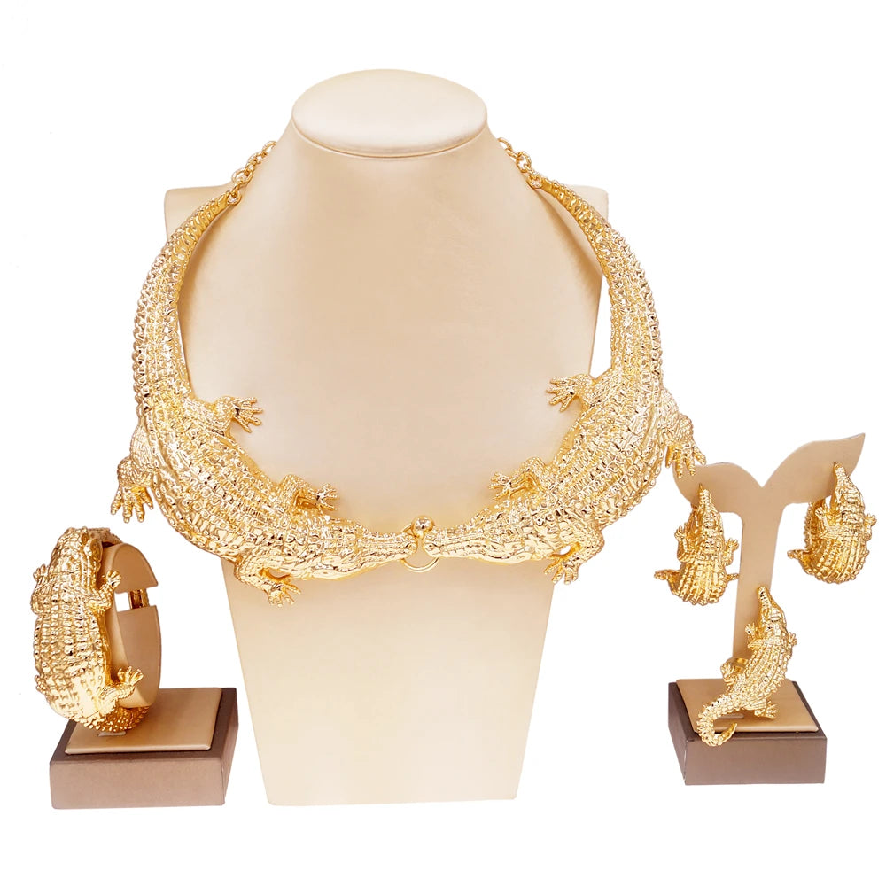 "Bellatrix" Gator Jewelry Set – Nicoletta Carlone