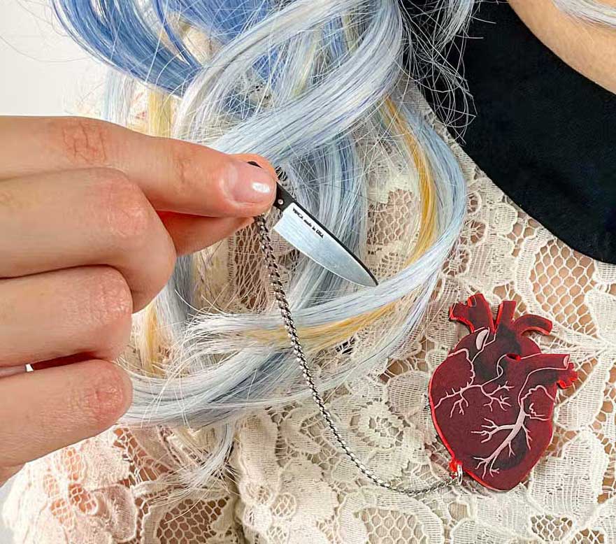 "Ravenna" Knife and Heart Brooch – Nicoletta Carlone