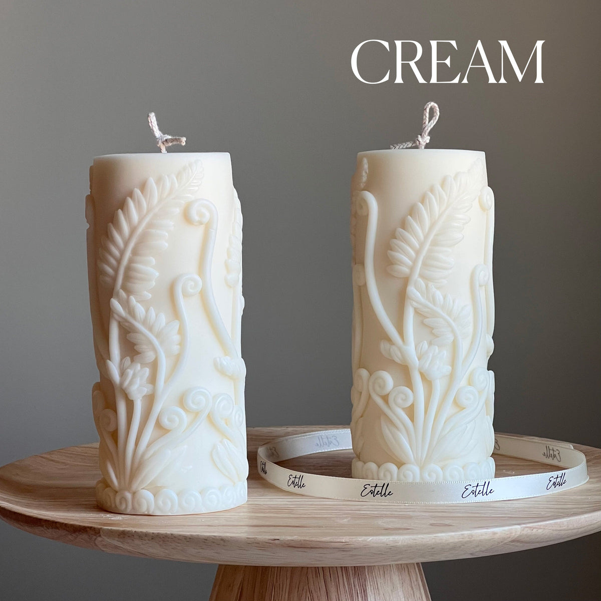 Tranquil Fern Pillar Candle – Nicoletta Carlone